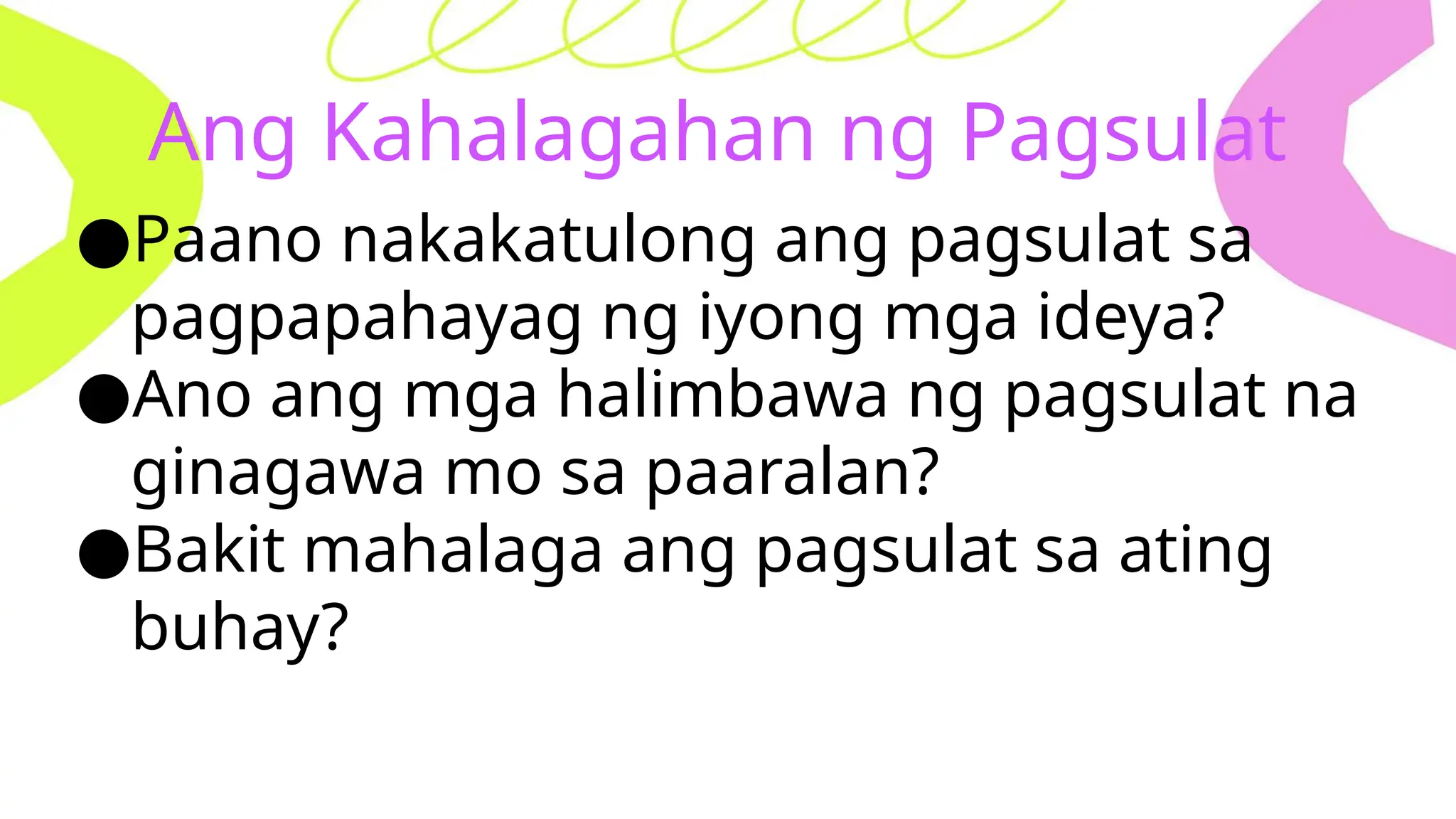 FILIPINO 3 Pagsulat at Pagsasalita ng mga High Frequency na Salita | PPTX