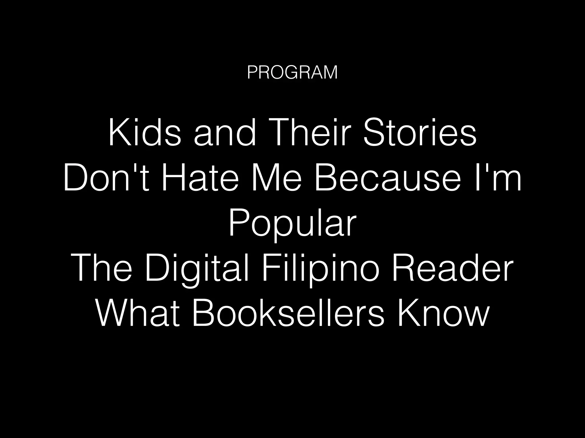 Filipino reader con 2013 kick off presentation | PPT | Books and Literature