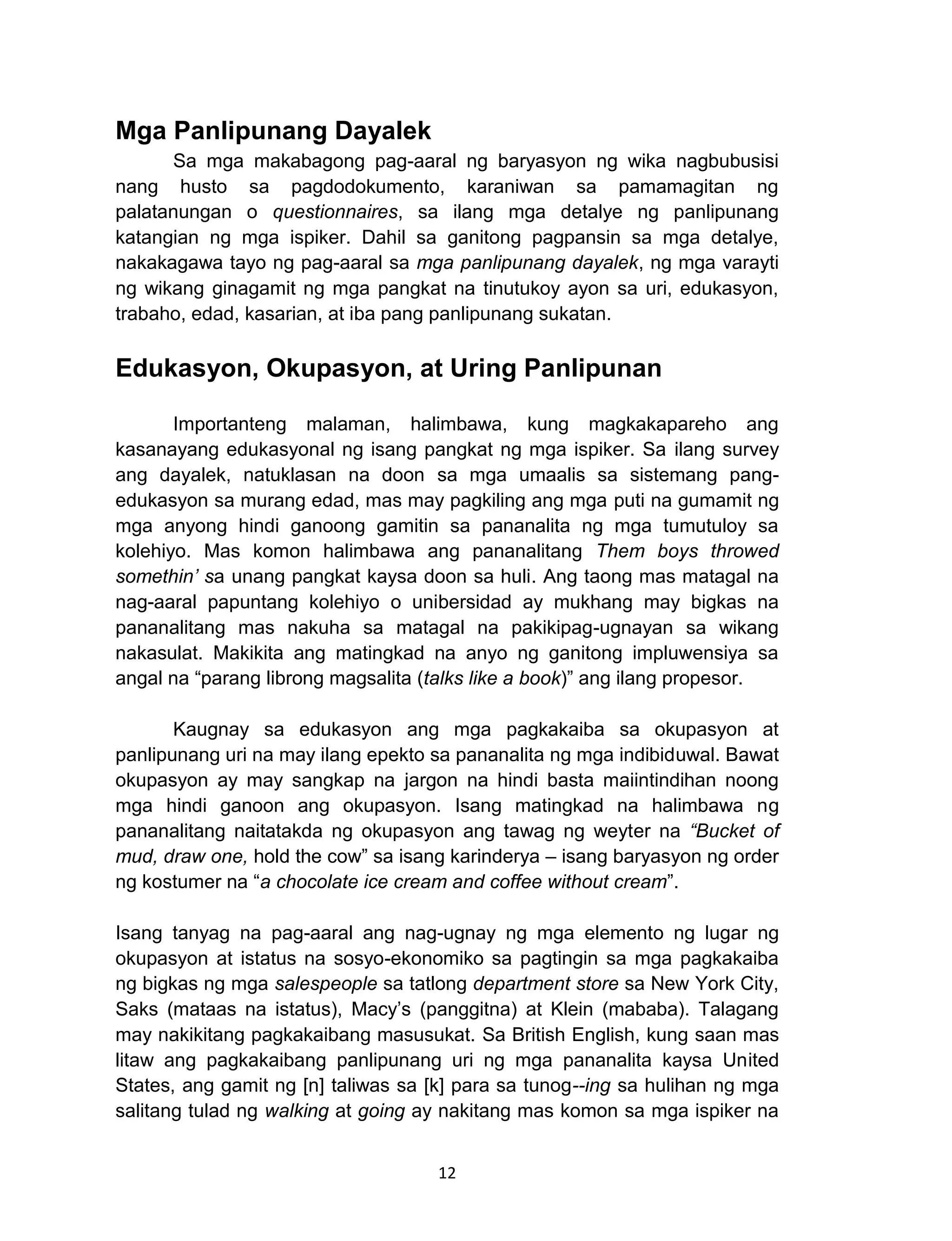 Pagsulat sa Filipino sa Piling Larang ng Tech-Voc | PDF
