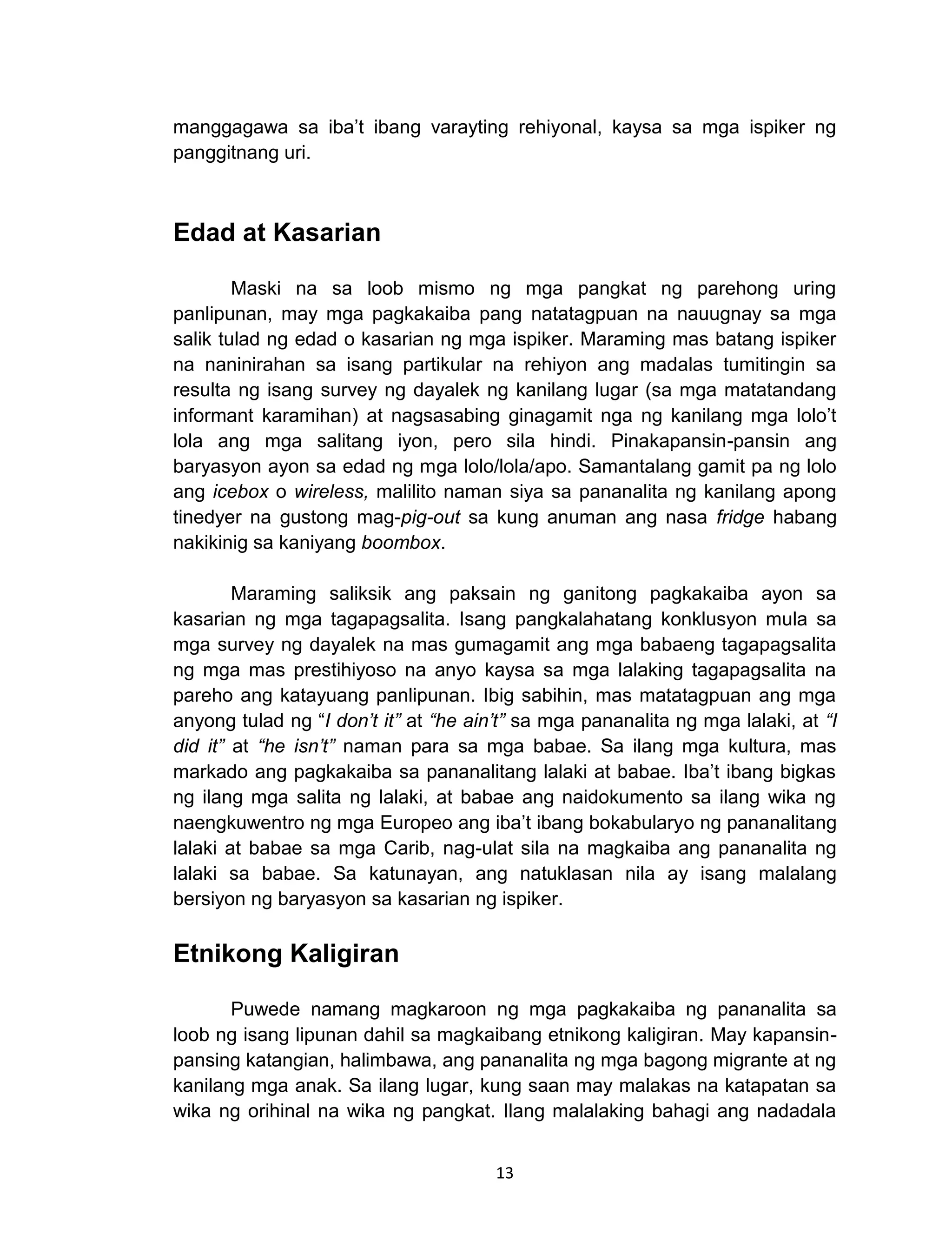 Pagsulat sa Filipino sa Piling Larang ng Tech-Voc | PDF