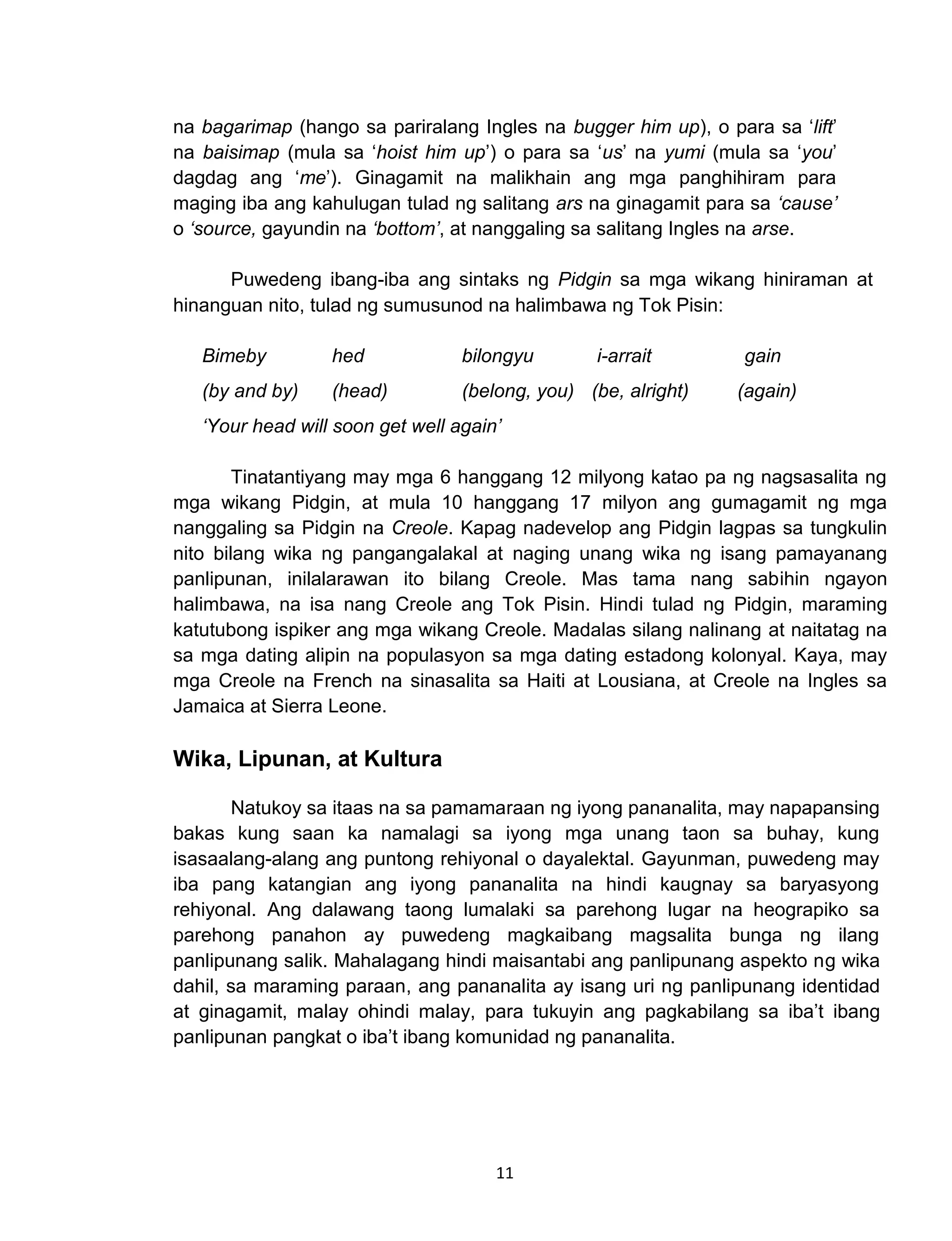 Filipino sa Piling Larang Tech-Voc (Kagamitan ng Mag-aaral) | PDF
