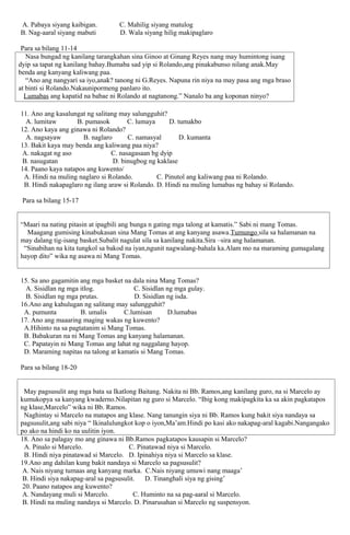 Filipino reading | DOC