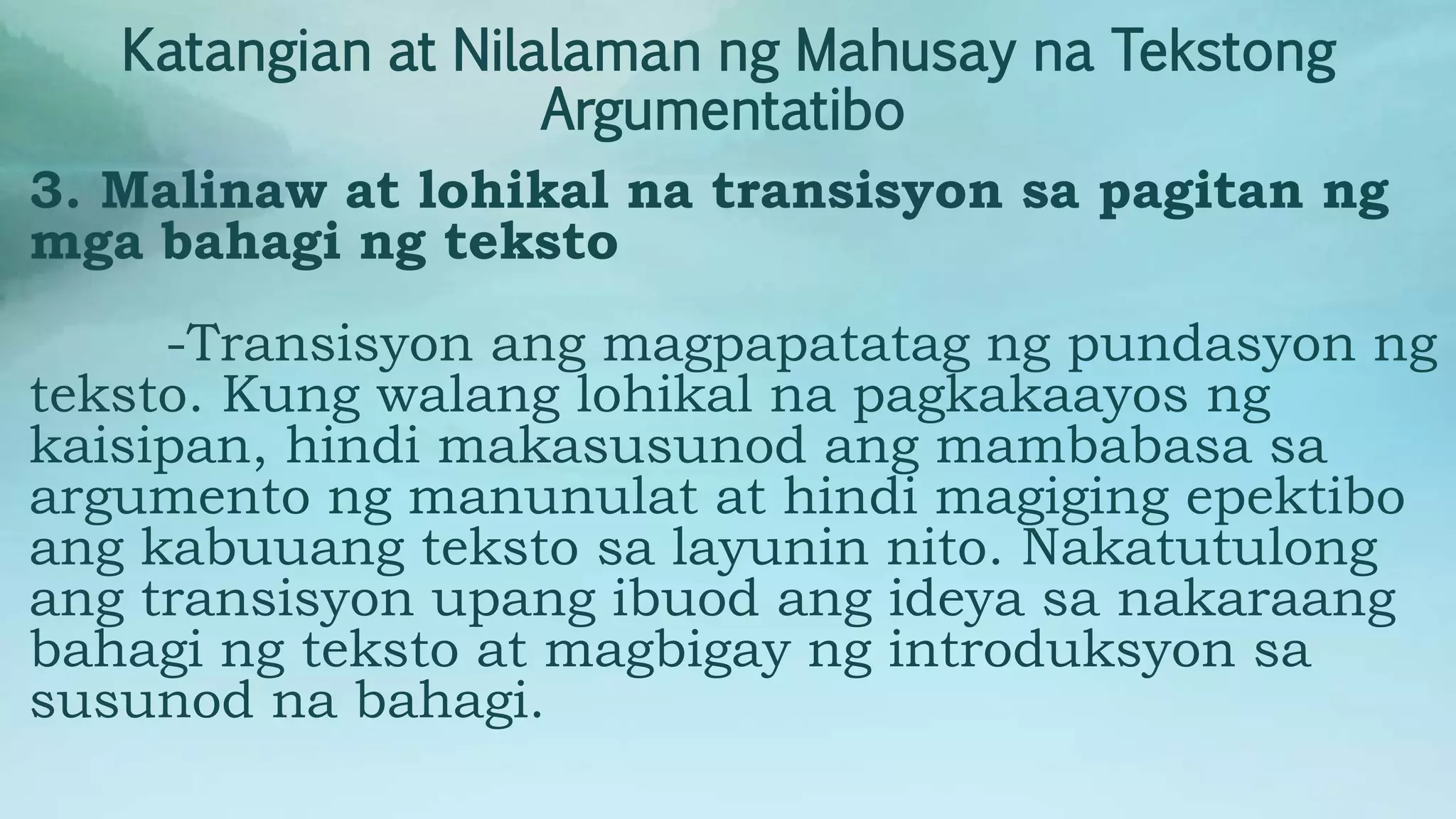 Tekstong Argumentatibo | PPTX