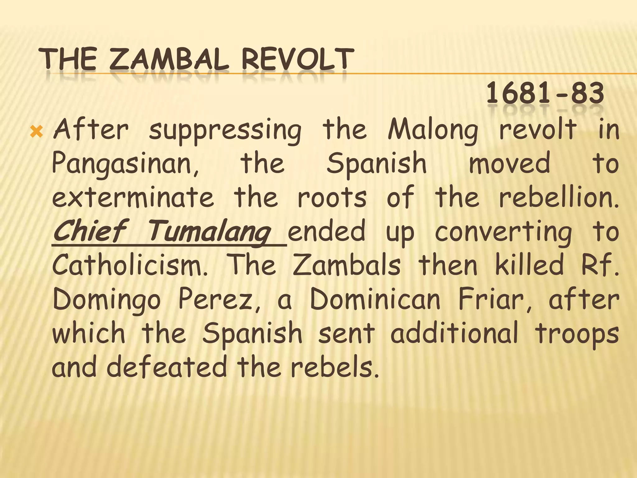 Filipino revolts | PPTX
