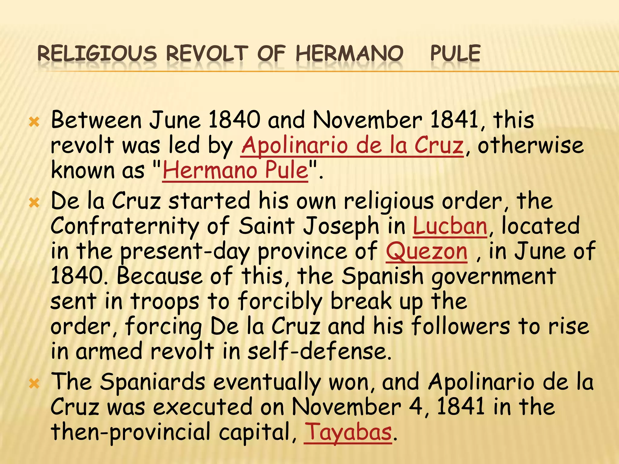 Filipino revolts | PPTX