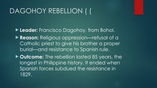 Early Revolts and Resistance during Spanish Period | PPTX