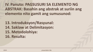 FILIPINO SA PILING LARANG AKADEMIK SUMMATIVE TEST- #.pptx