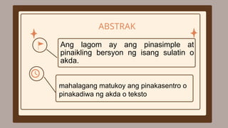 FILIPINO SA PILING LARANGAN (ABSTRAK).pptx