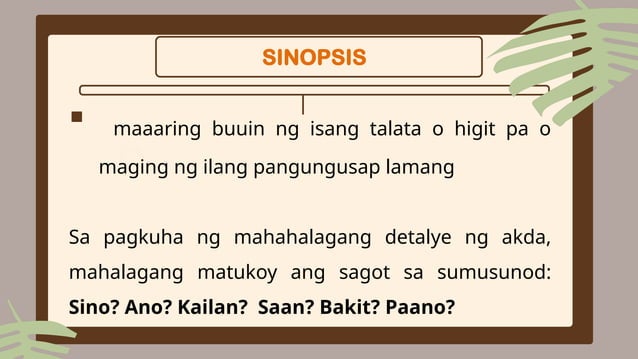 FILIPINO SA PILING LARANGAN (ABSTRAK at SINOPSIS).pptx