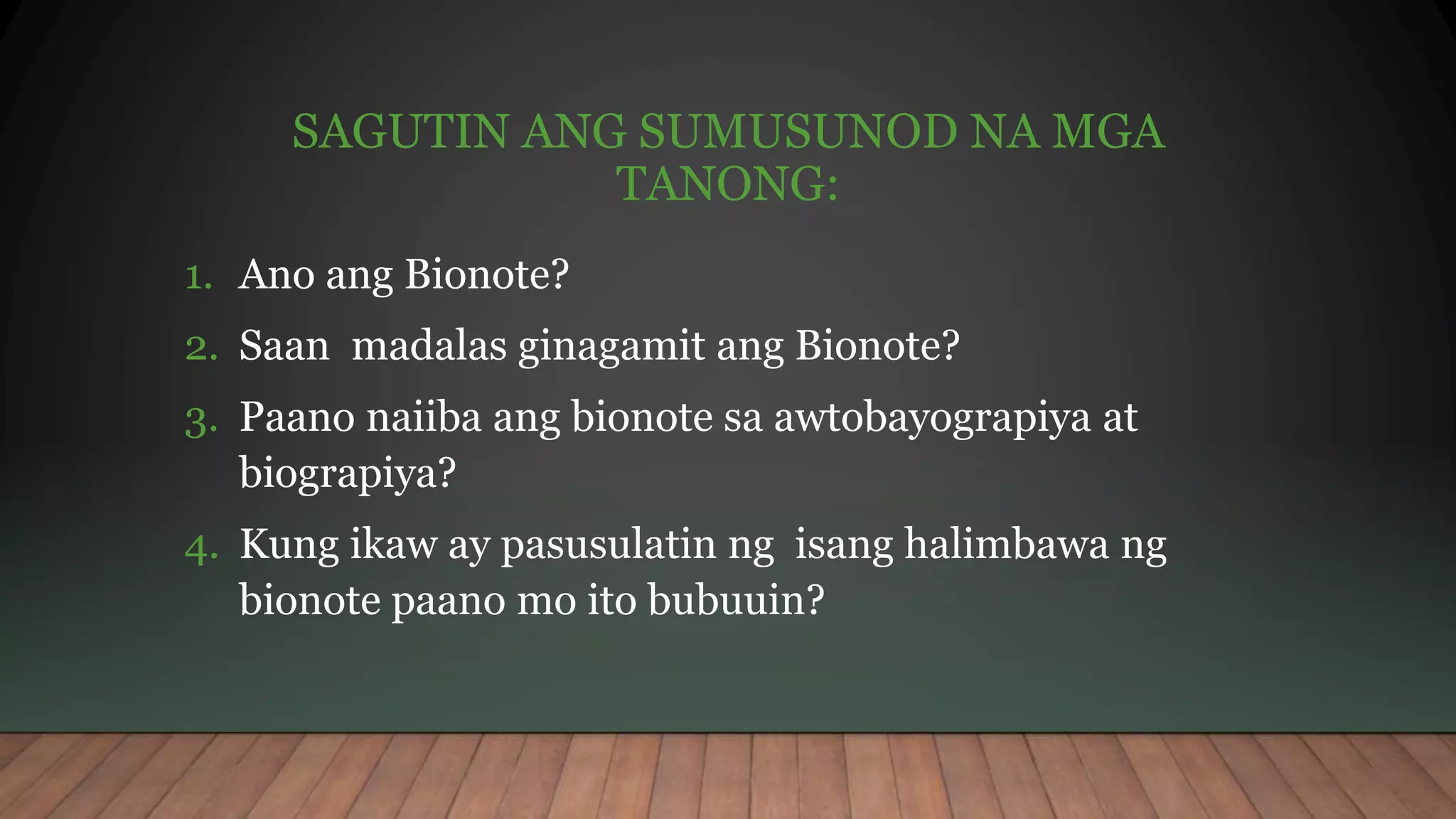 FILIPINO SA PILING LARANGAN (AKADEMIK)- BIONOTE.pptx