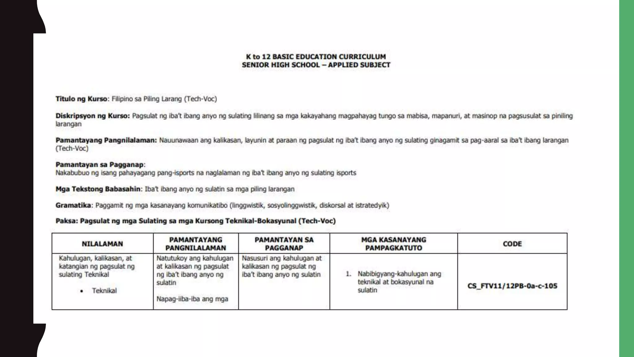 Filipino sa piling larang oryentasyon | PPTX