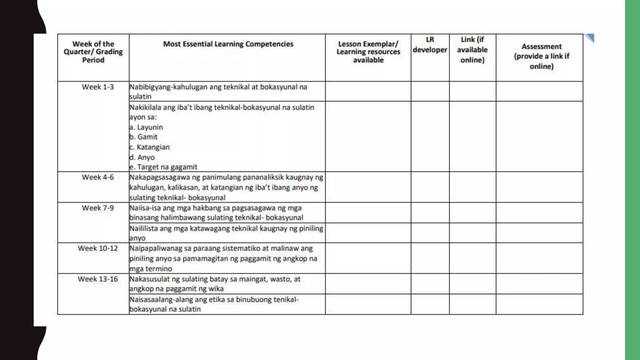 Filipino sa piling larang oryentasyon | PPTX