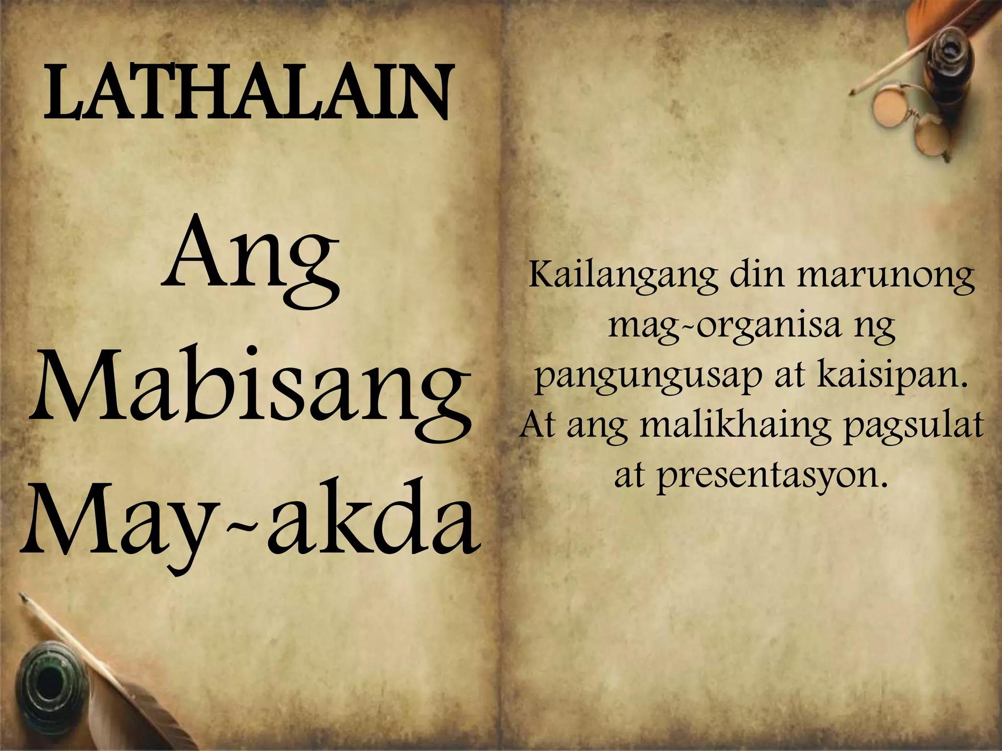 Filipino Writing 101 | PPTX