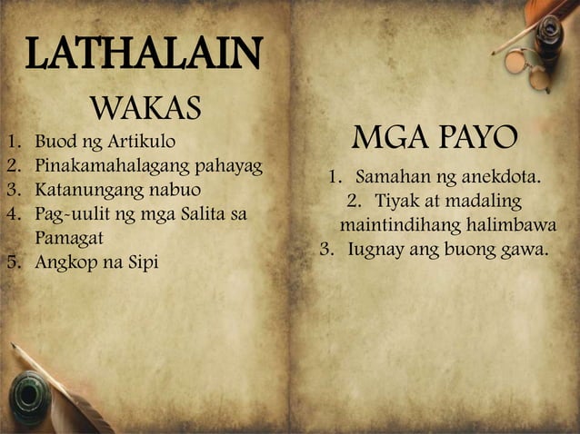 Filipino Writing 101 | PPTX