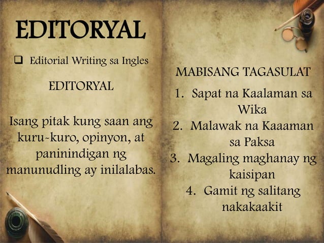 Filipino Writing 101 | PPTX