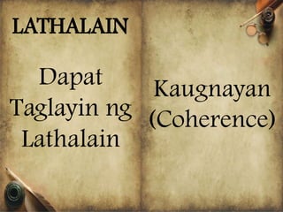 Filipino Writing 101 | PPTX