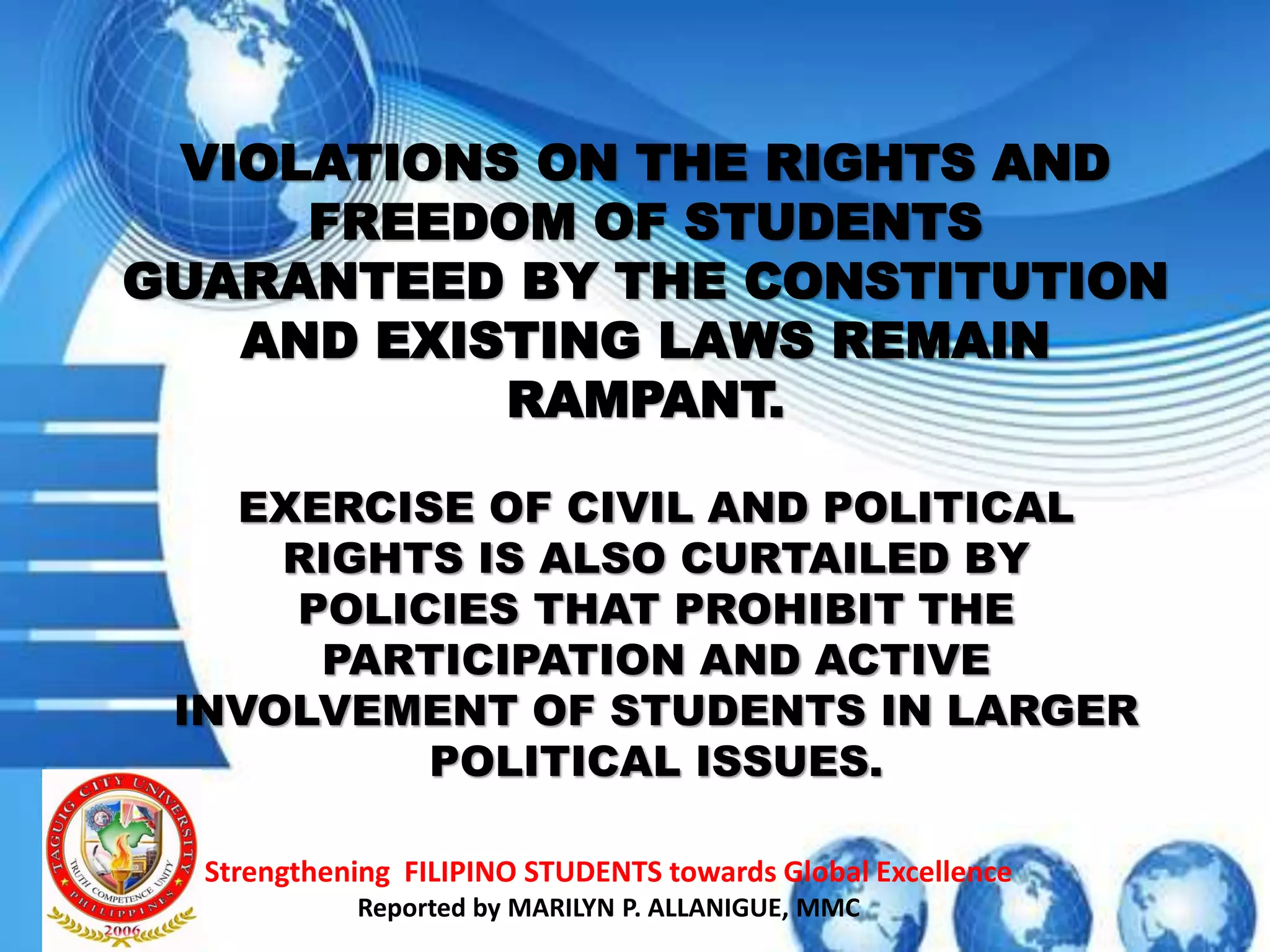 Strengthening Filipino Students Towards Globalization | PPTX