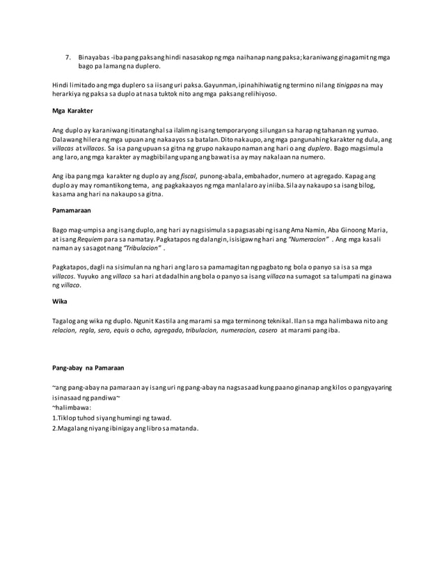 Filipino takdang aralin | DOCX