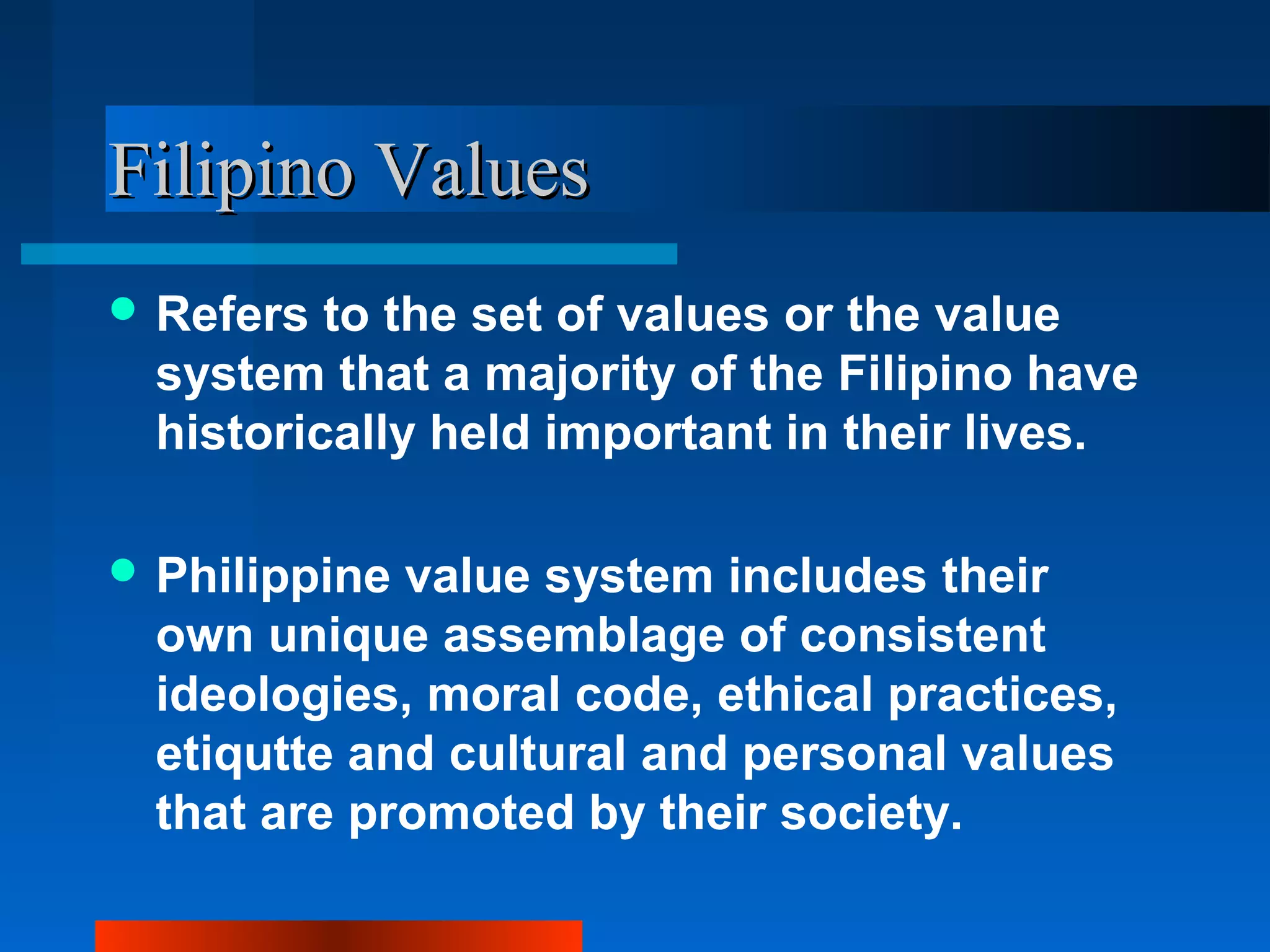 Filipino values | PPT