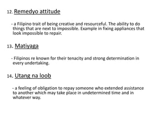 Filipino values | PPTX