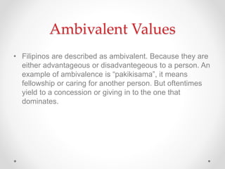 FILIPINO VALUES AND TRAITS IN 20TH CENTURY.pptx