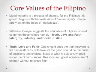 FILIPINO VALUES AND TRAITS IN 20TH CENTURY.pptx
