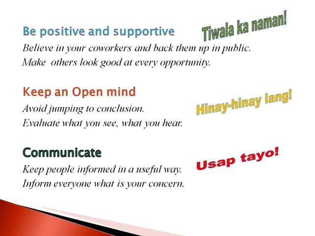 Filipino Values in the Workplace | PPT