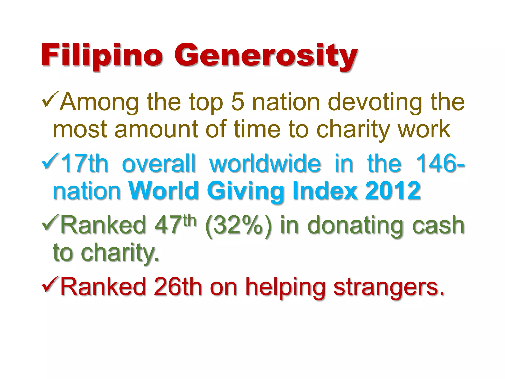 Filipino values series generosity | PPTX