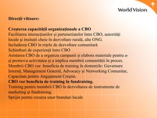 Octavian Filip, Model dezvoltare comunitara World Vision | PPT
