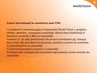 Octavian Filip, Model dezvoltare comunitara World Vision | PPT