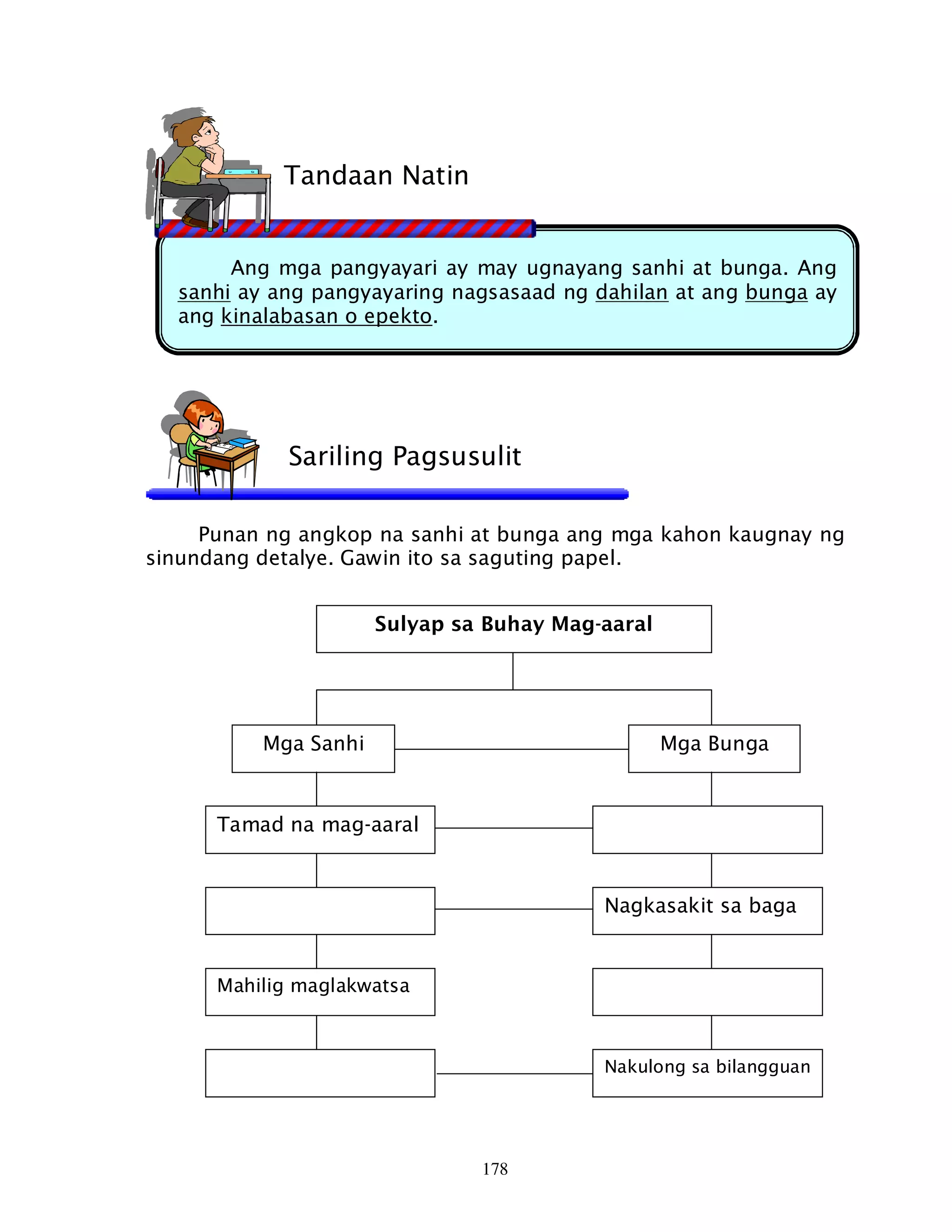 Filipno 6 dlp 16 pagbibigay ng sanhi at bunga | PDF