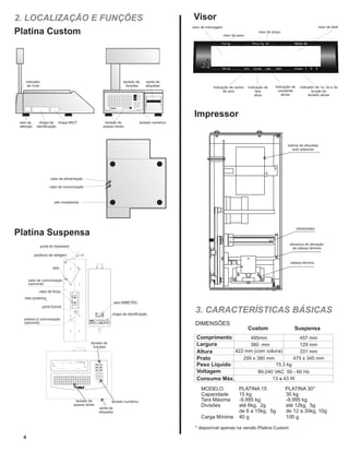 Filizola manual do usuário balança com impressor platina custom | PDF