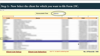 Complete Form 29C and Challan Details with Genius Software | PPT