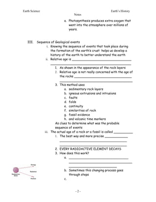 Filled in notes | DOC | Geology | Science