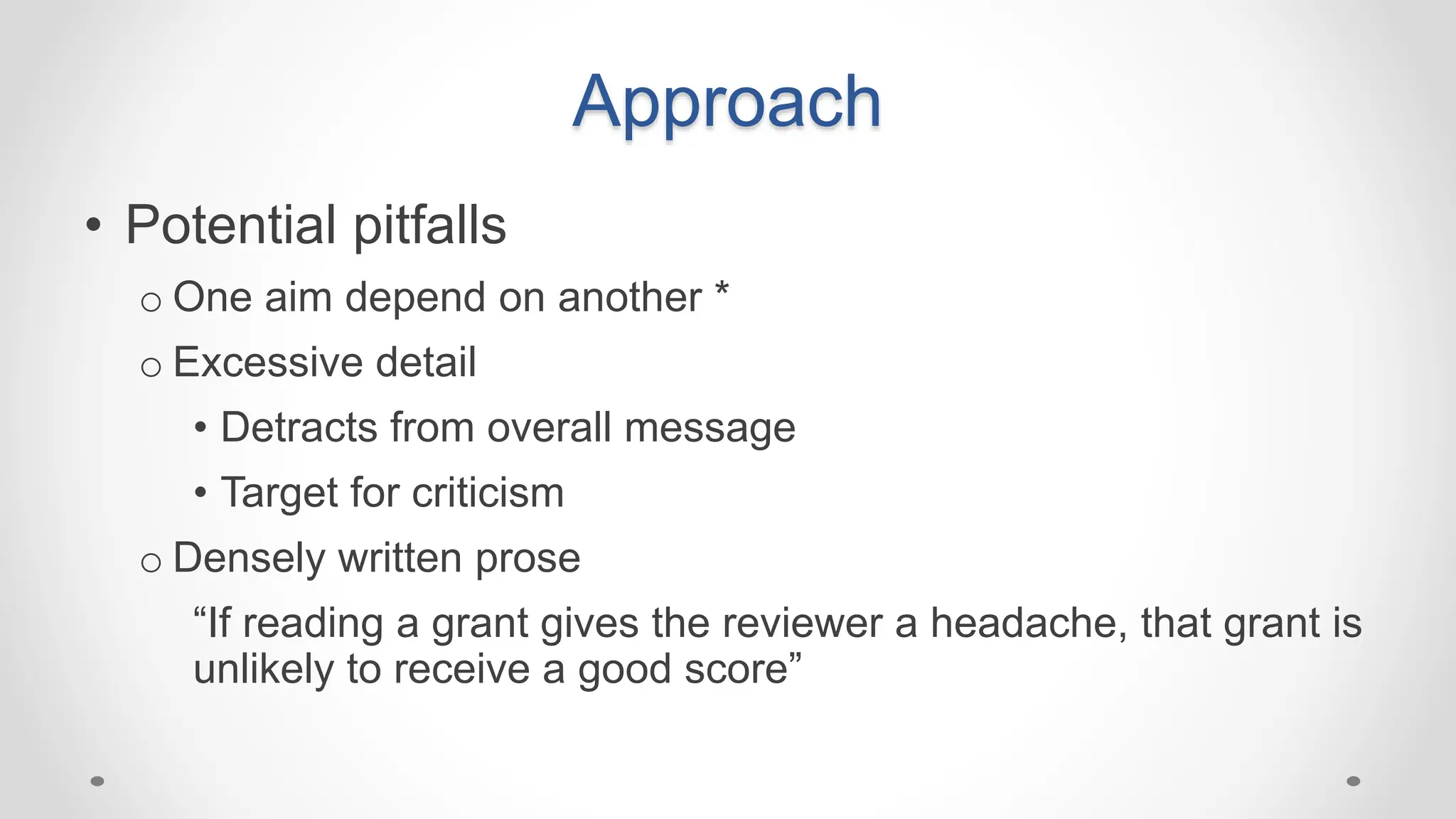 How to Structure the “Approach” Section (Basic Science) | PPT