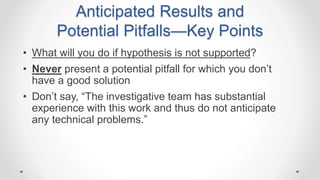 How to Structure the “Approach” Section (Basic Science) | PPTX