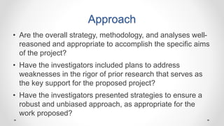 How to Structure the “Approach” Section (Basic Science) | PPT