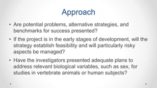How to Structure the “Approach” Section (Basic Science) | PPT