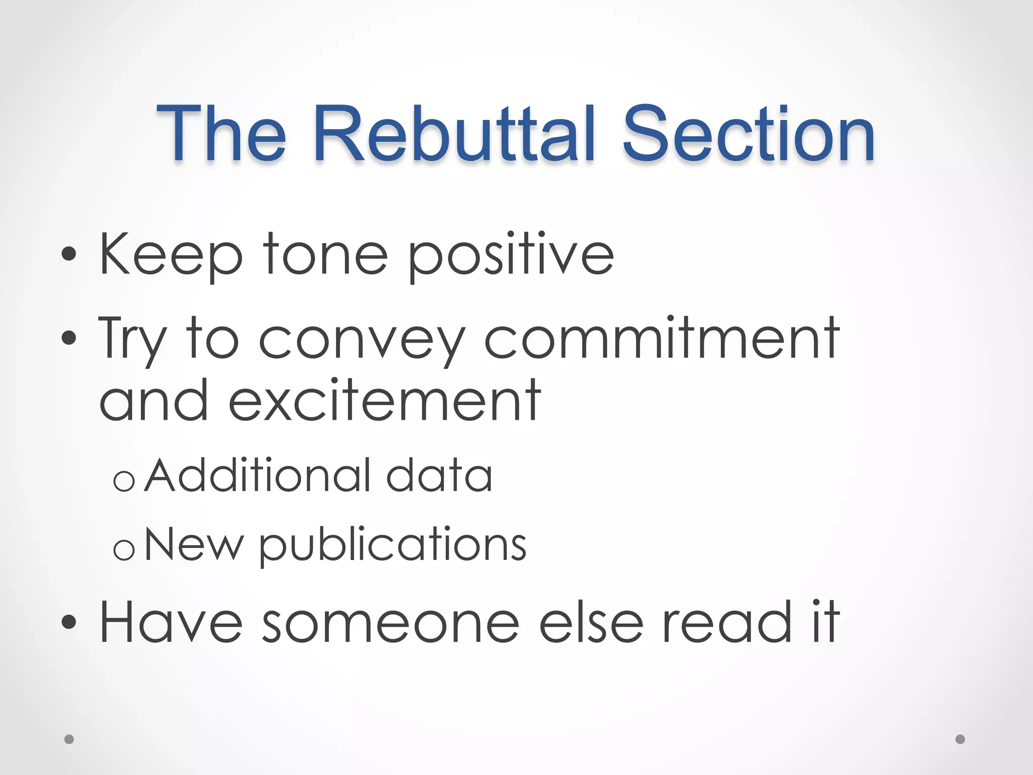 Filler how to write a rebuttal | PDF