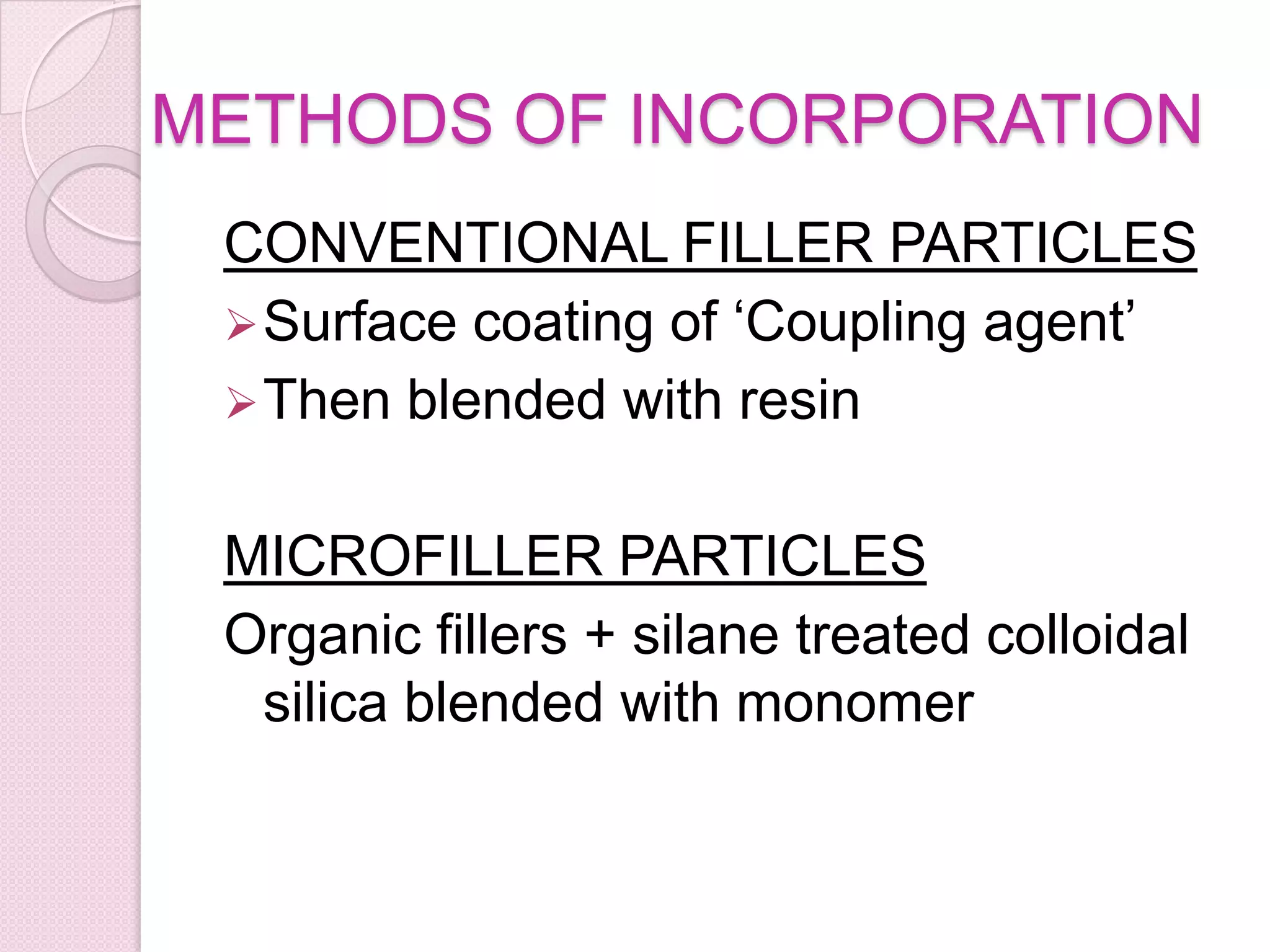 Fillers in composite resins | PPTX