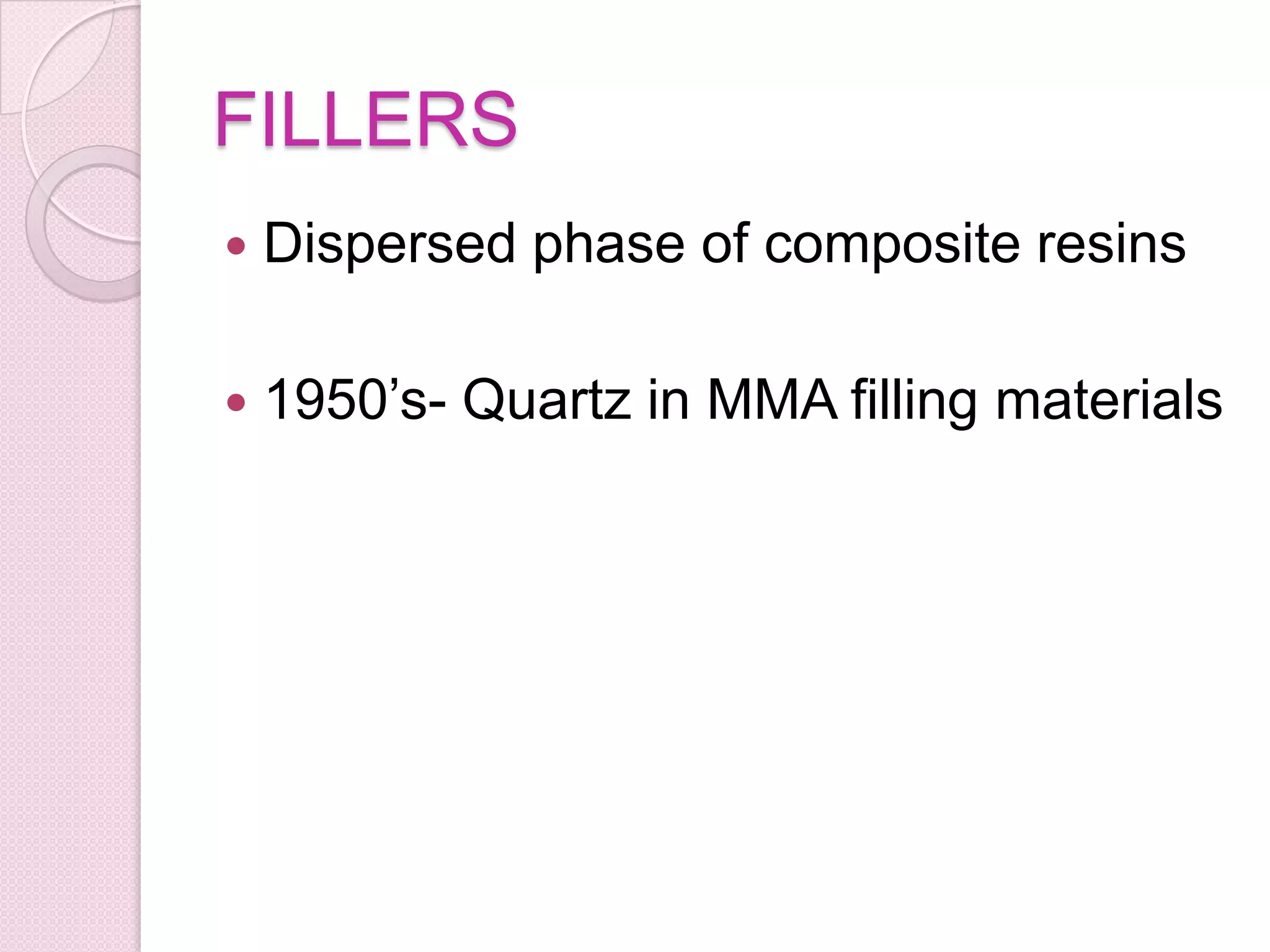Fillers in composite resins | PPTX