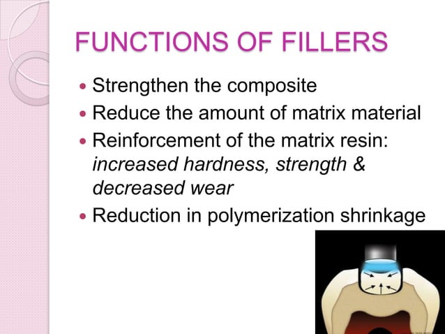 Fillers in composite resins | PPTX | Chemistry | Science
