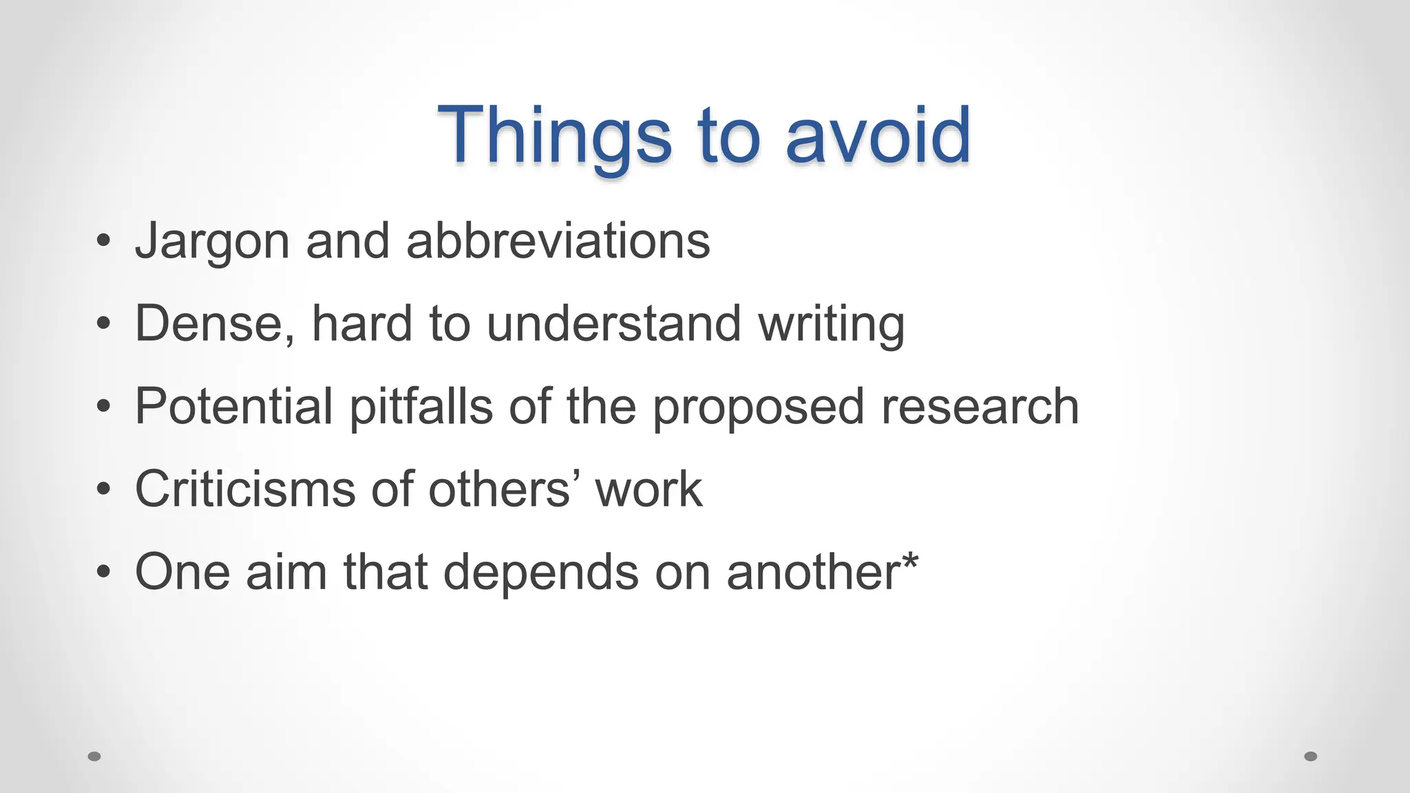 How to Write the “Specific Aims” Section of a Grant Application (Basic ...