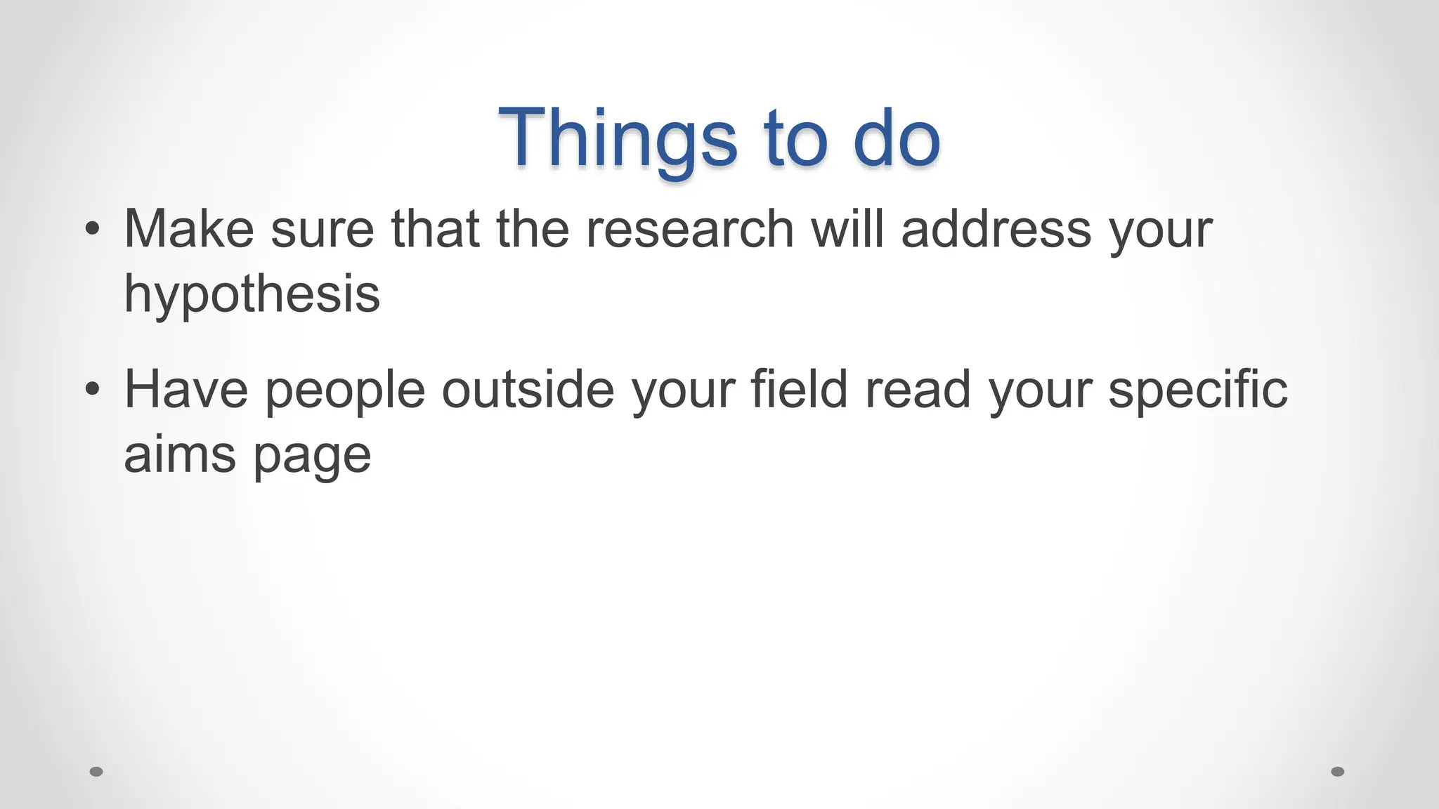 How to Write the “Specific Aims” Section of a Grant Application (Basic ...
