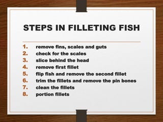 Filleting the Fish | PPTX