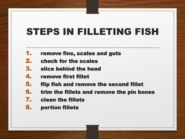 Filleting the Fish | PPTX | Fish and Aquariums | Pets