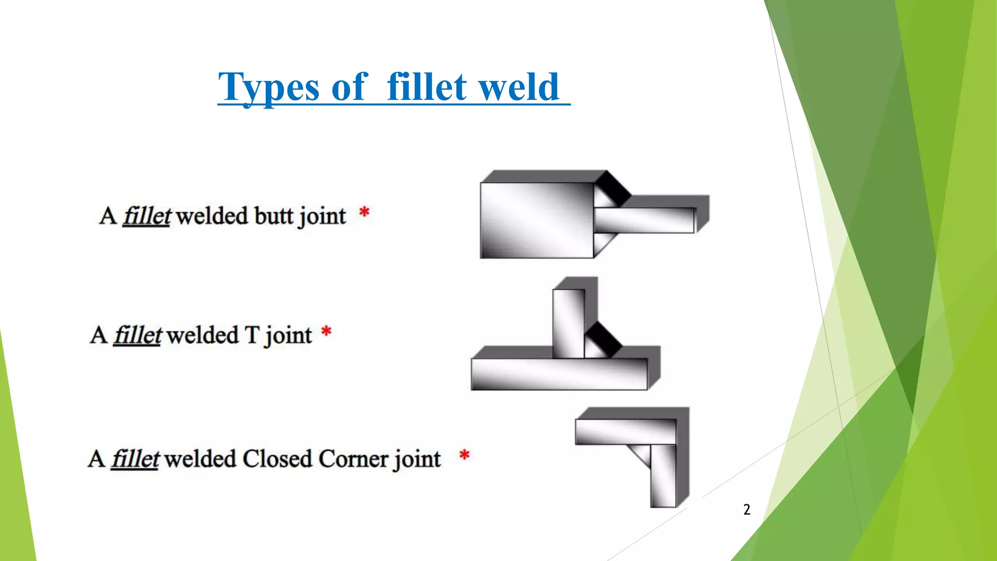 Simple welded connection using Fillet weld | PPTX