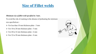 Simple welded connection using Fillet weld | PPTX