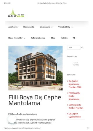 Filli boya-dis-cephe-mantolama | PDF