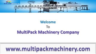 Filling and secondary packaging machineries from multi pack machinery ...